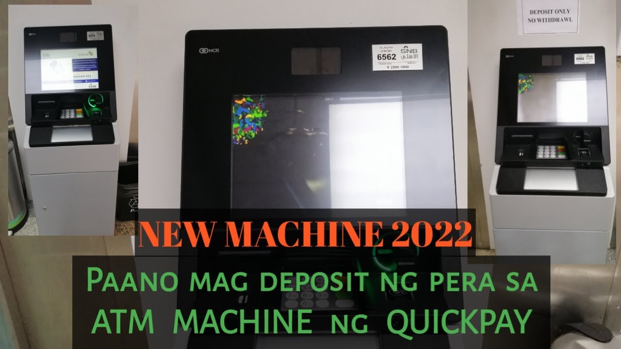 PAANO MAG DEPOSIT NG PERA SA ATM MACHINE NG SNB BANK - YouTube
