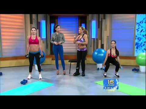 Claudia Molina 2012/05/14 Workout on ¡Despierta América! HD