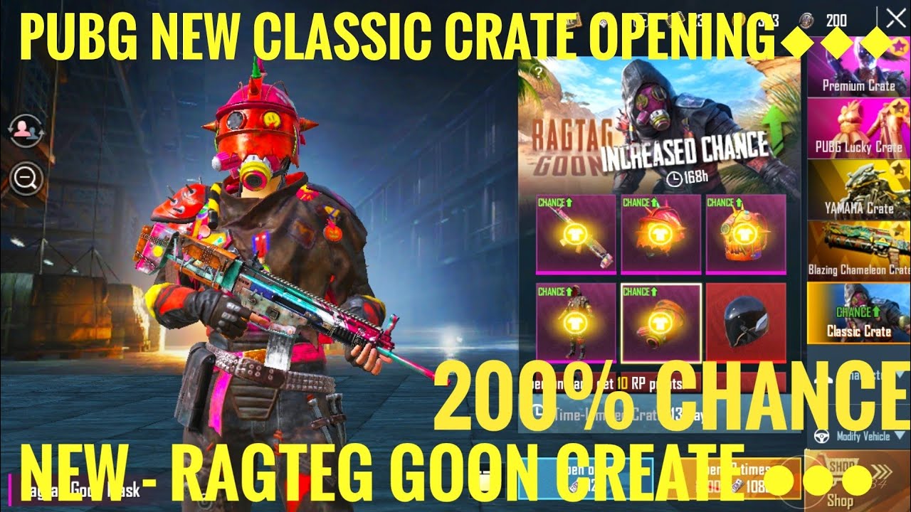 PUBG NEW CLASSIC CRATE OPENING 💞 RAGTEG GOON CREATE 💝FREE CRATE CUPAN 💣 ...