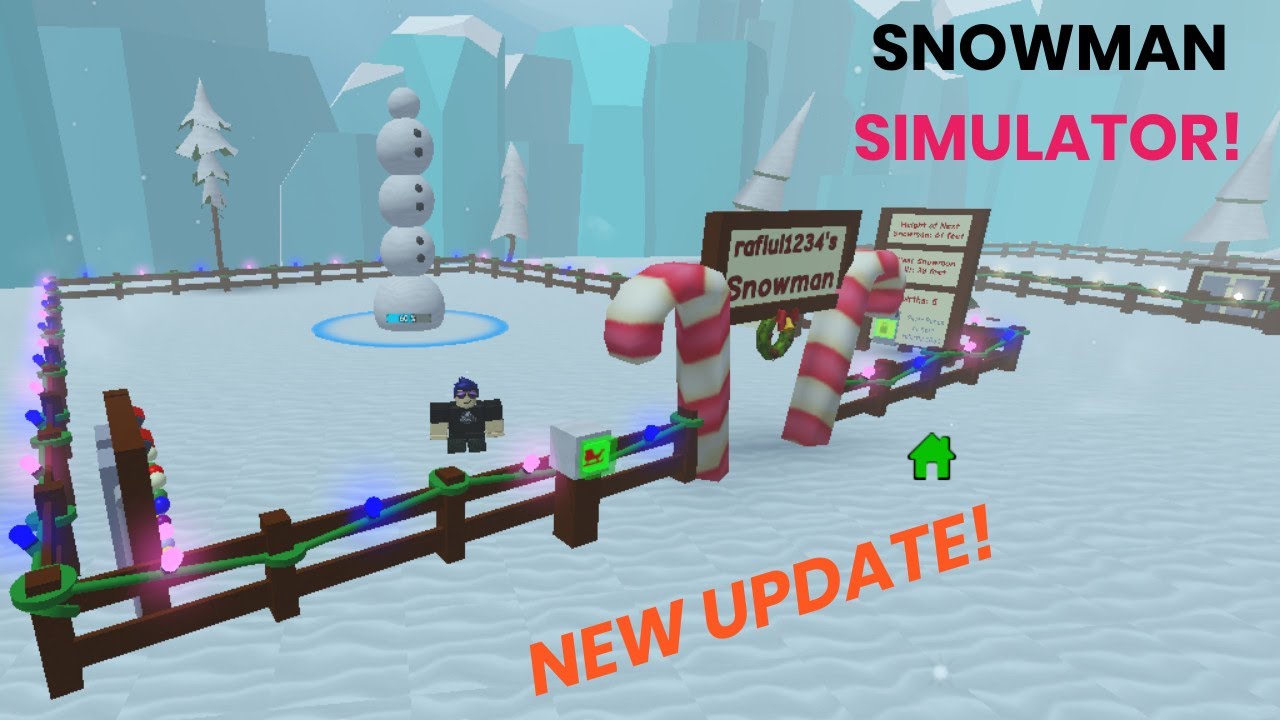 PLAYING SNOWMAN SIMULATOR IN ROBLOX! - YouTube
