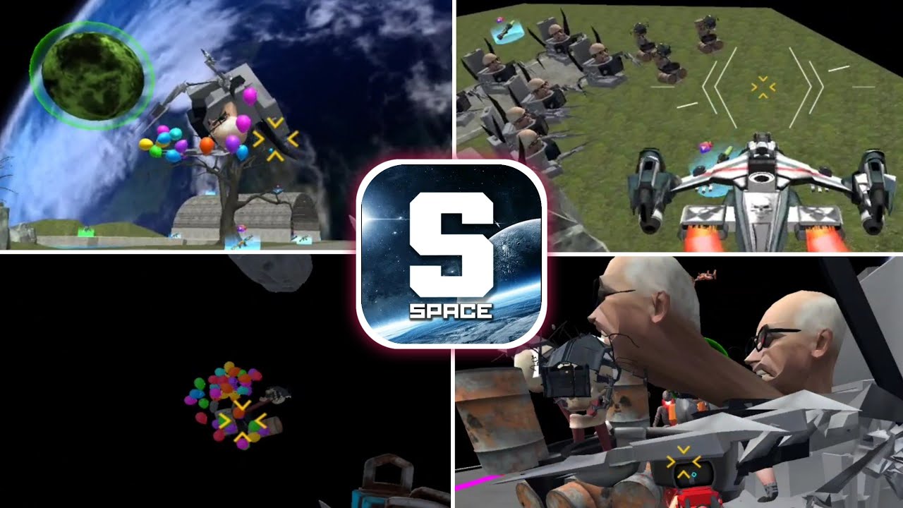 Sandbox In Space Nextbots Skibidi Scientist, Stallker, Balloon Gun, Gravity Gun - YouTube