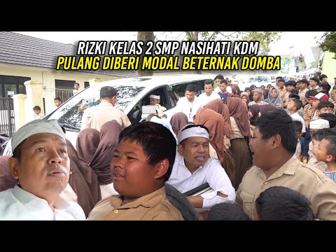 RIZKI REMAJA KELAS 2 SMP NASIHATI KDM | PULANG DIBERI MODAL UNTUK BETERNAK DOMBA