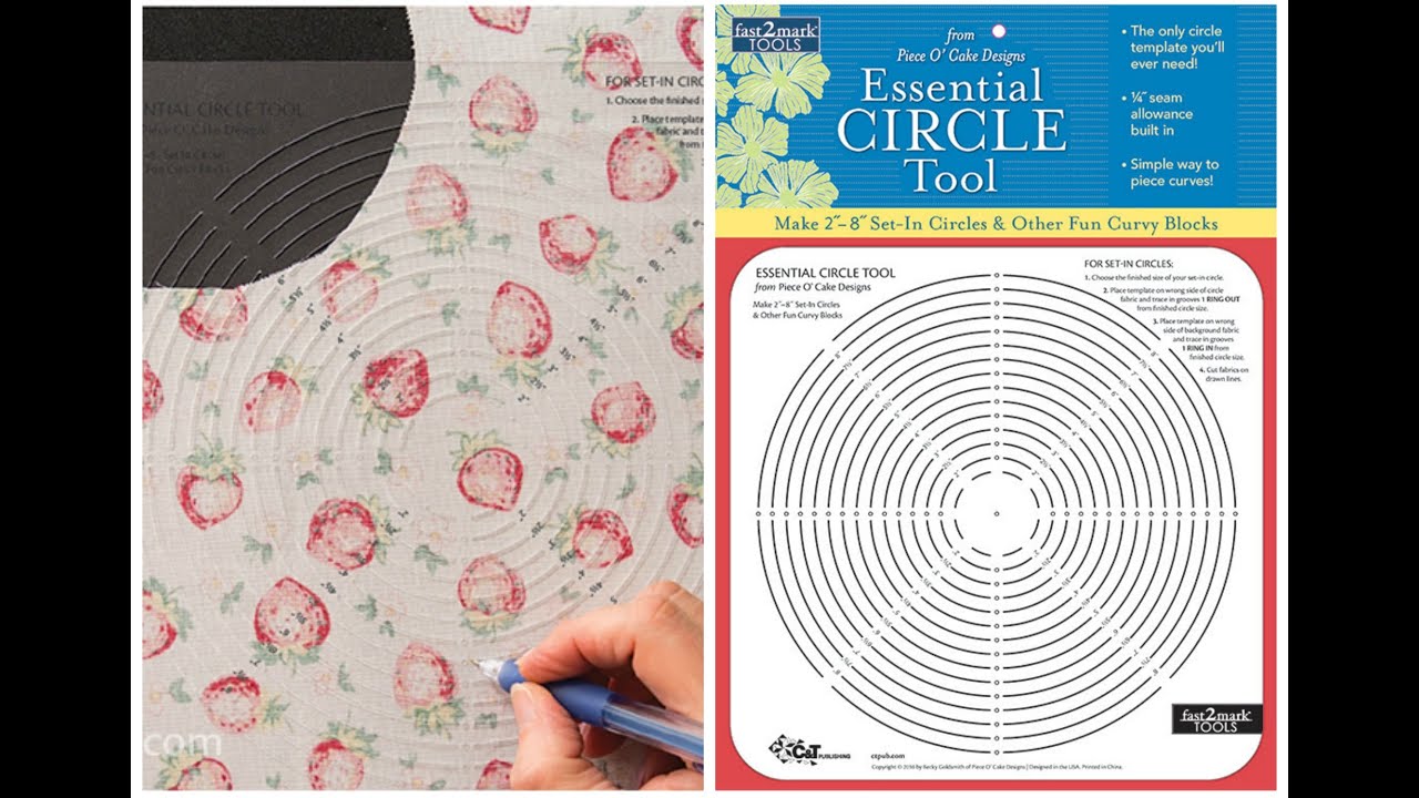 fast2mark Essential Circle Tool from Piece O' Cake Designs - YouTube
