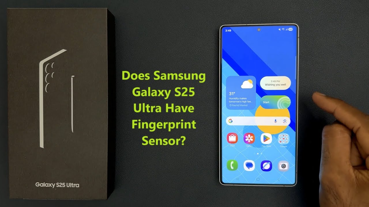 Does Samsung Galaxy S25 Ultra Have Fingerprint Sensor? - YouTube
