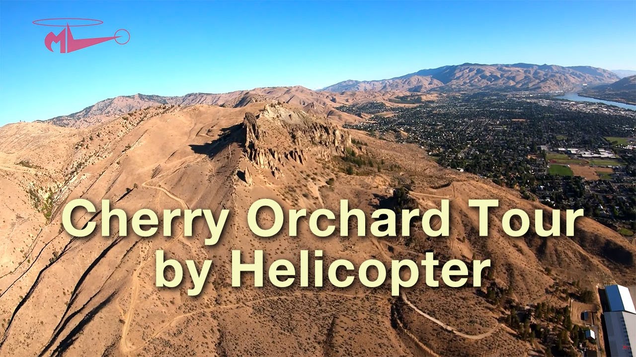 Cherry Orchard Tour by Helicopter - YouTube