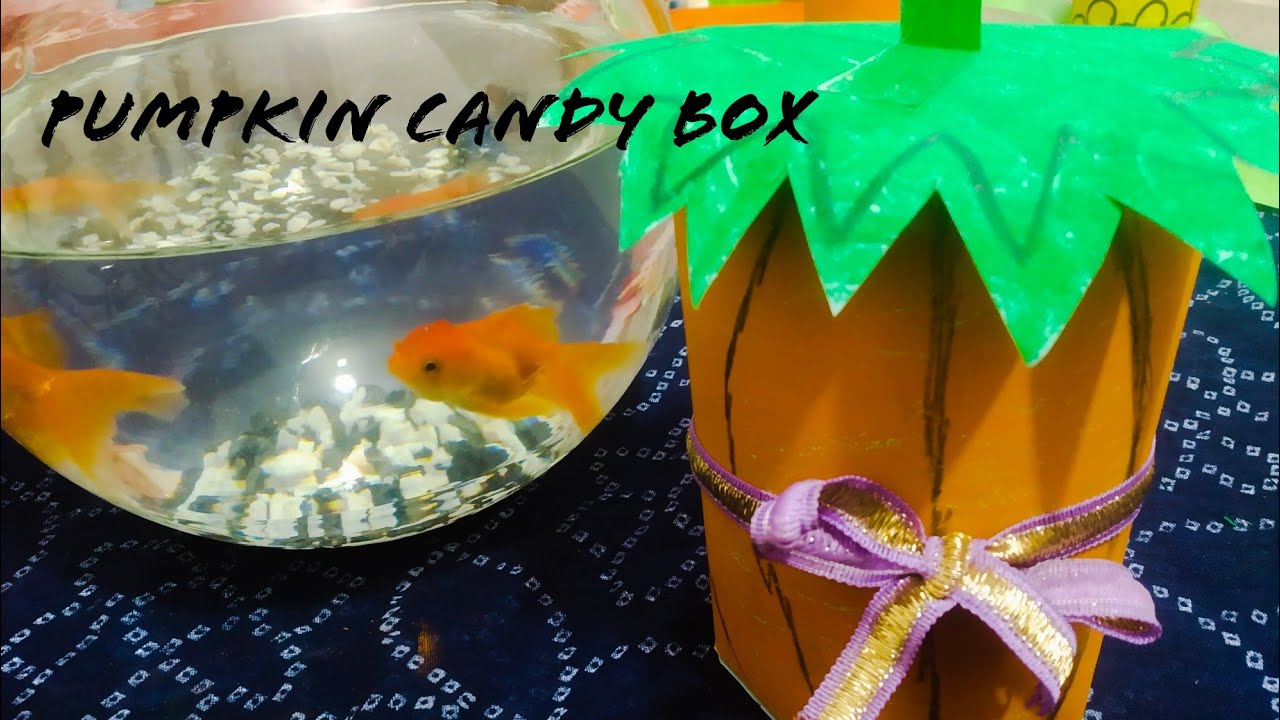 Paper Craft Idea||Pumpkin Candy Box|| DIY Gift Box || - YouTube