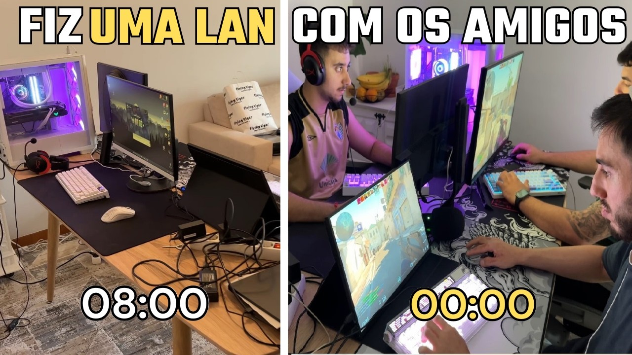 UM DIA FAZENDO UMA LAN GAMER COM OS AMIGOS - ROTINA DE UM GAMER EM ...