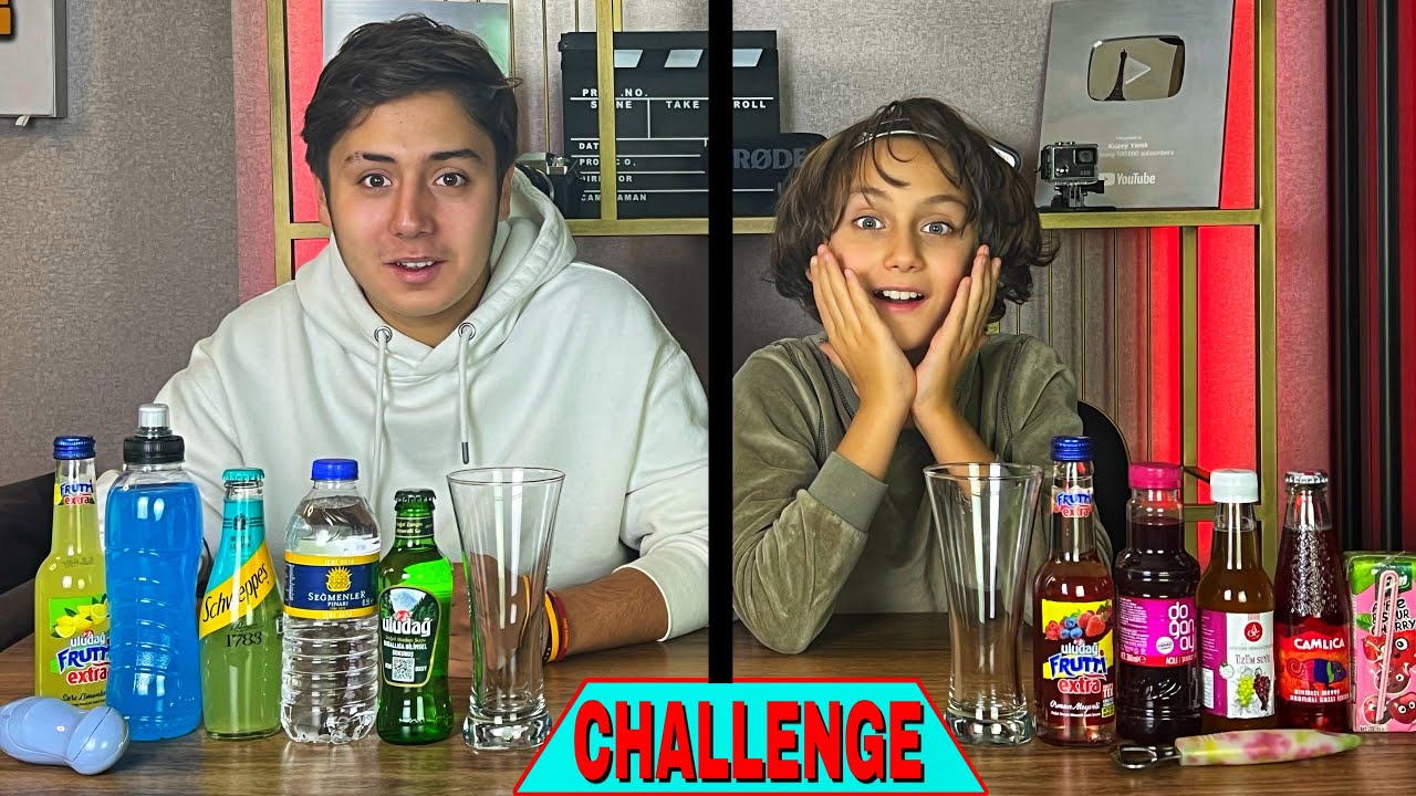 Tek Renk İçecek Challenge!! Ödüllü - YouTube