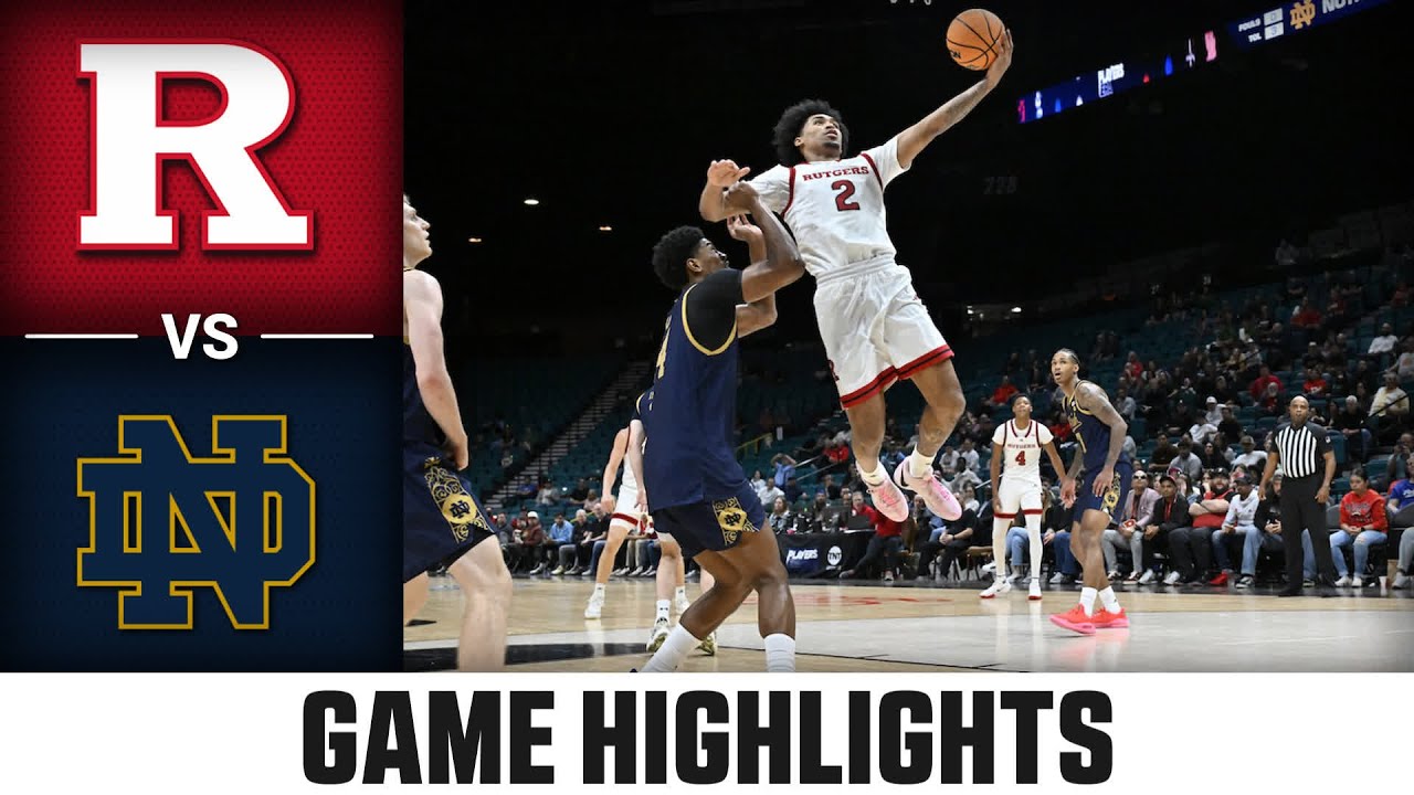 Rutgers vs. Notre Dame Game Highlights | 2024-25 ACC Men's Basketball ...