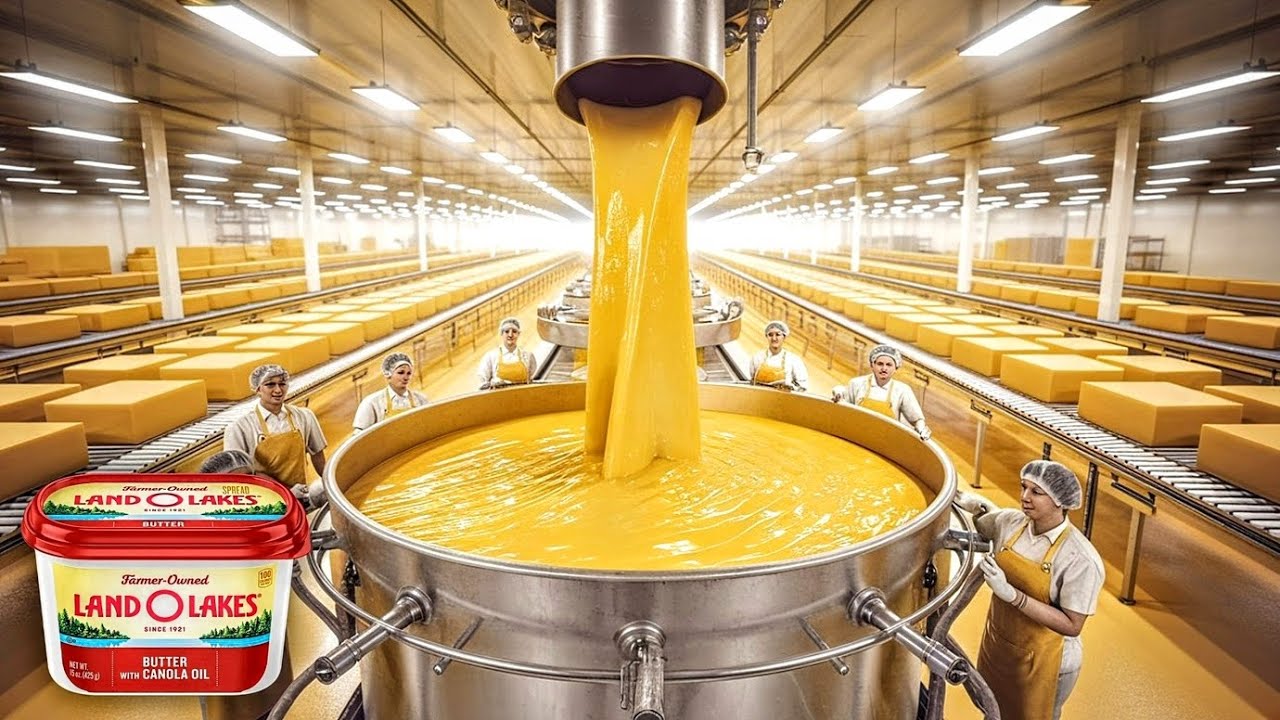 How Butter is Made In A Factory | Butter Factory Production Progress ...