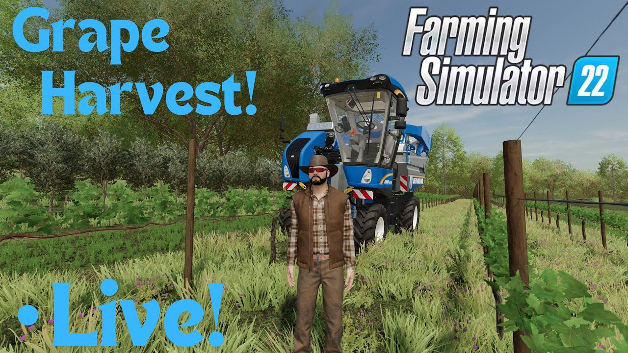 Grapes Olives And Poplar Harvest! Let's GO! Farming Simulator 22 FS22 ...