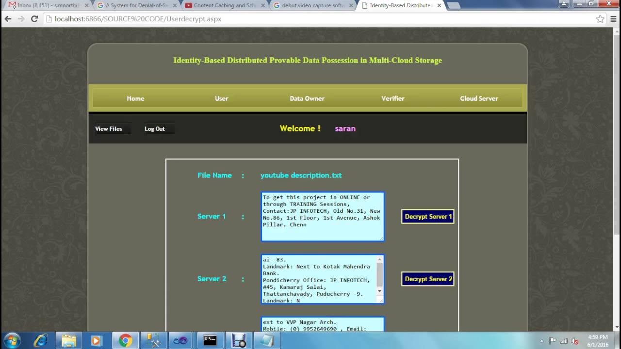 Identity Based Distributed Provable Data Possession in Multi Cloud Storage | 1Crore Projects ...