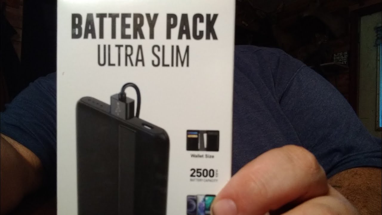 ultra slim battery pack review - YouTube