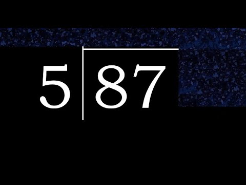 Divide 87 by 5 , decimal result . Division with 1 Digit Divisors . Long ...