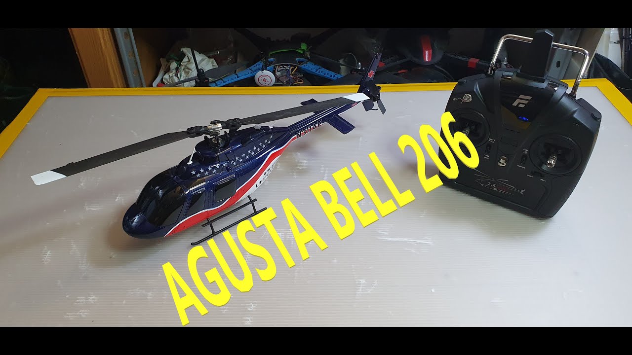 EACHINE E186. AGUSTA BELL 206. RC HELICOPTER. - YouTube