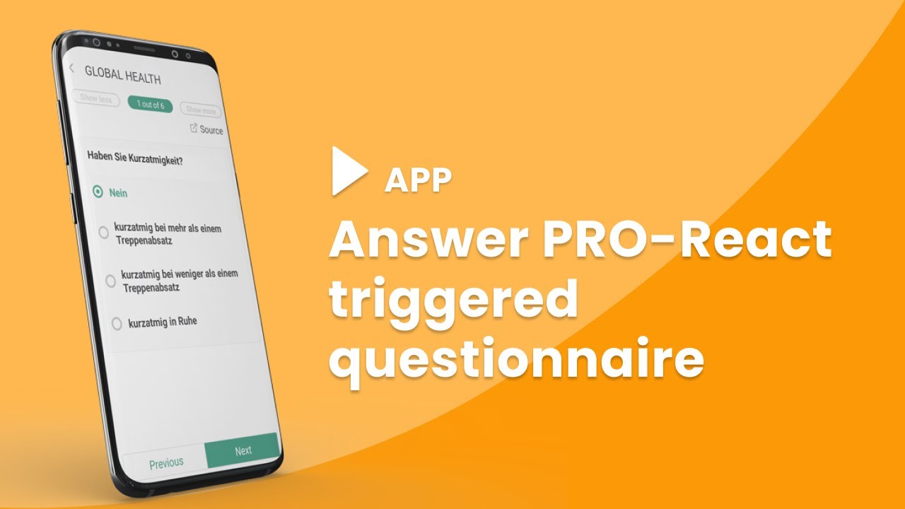 Learn how to answer PRO-React triggered questionnaire in CANKADO ...