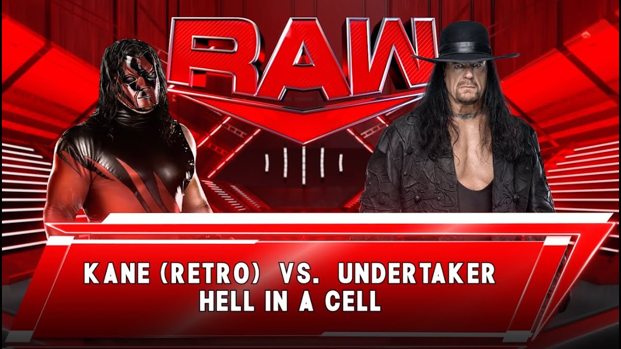 Kane Vs. The Undertaker Hell in a Cell Full Match Monday Night RAW WWE 2k23 Gameplay - YouTube