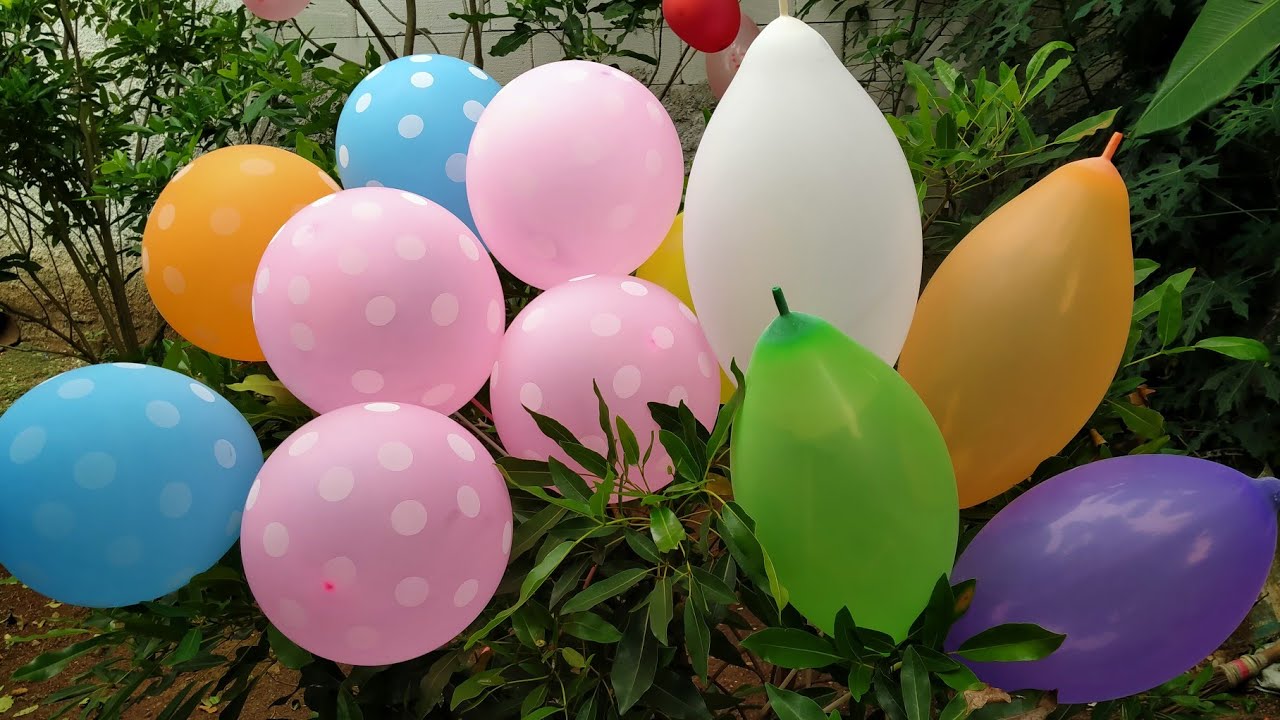 Wow Seru Menemukan Balon Warna Warni,Balon Pocong,Meletus Balon Hijau ...