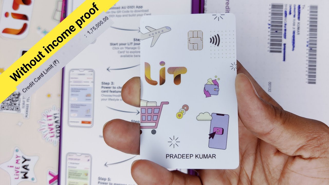 AU Bank LIT Credit Card Unboxing | without income proof - YouTube