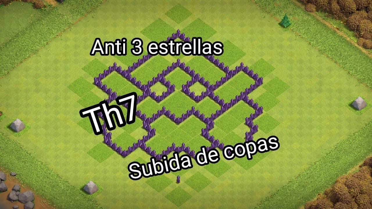 *MEJOR* aldea TH7 para SUBIDA DE COPAS | +Link | Clash of Clans ...