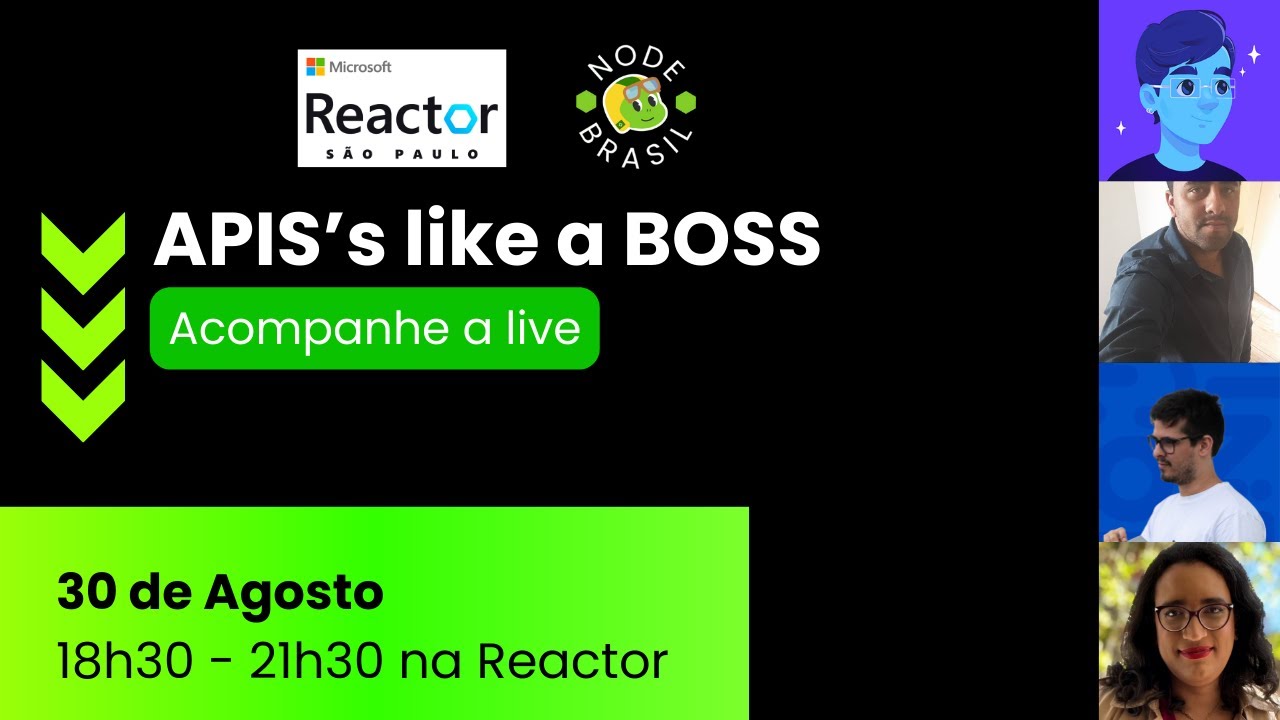 NodeBR #71 - APIs Like a Boss! - YouTube