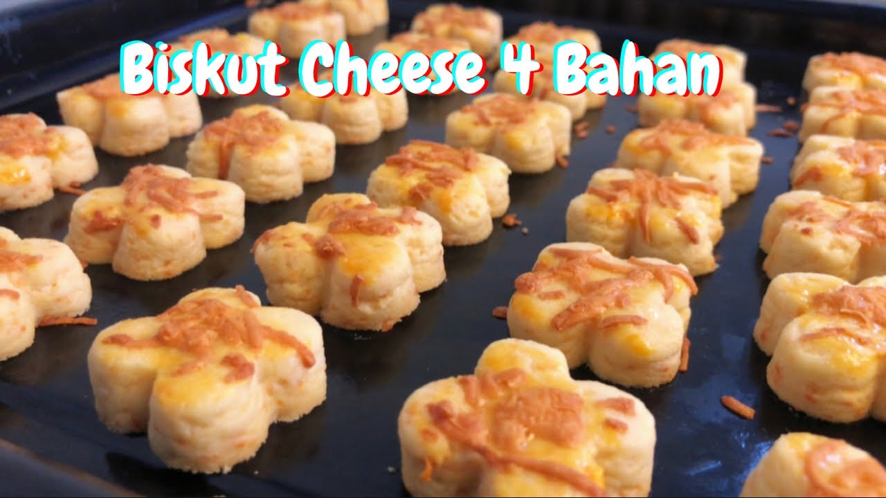 Resepi Biskut Cheese 4 Bahan || Rangup Rapuh Dan Sedap || Biskut Raya ...