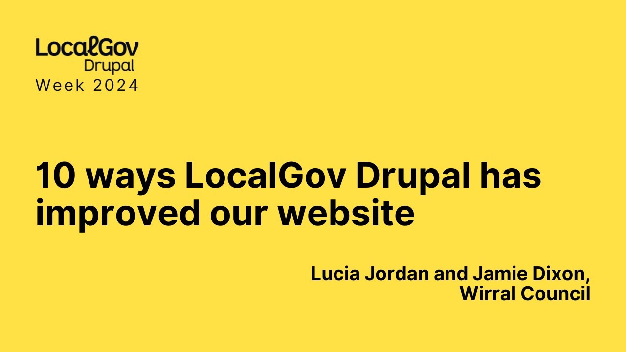 10 ways LocalGov Drupal has improved our website - YouTube