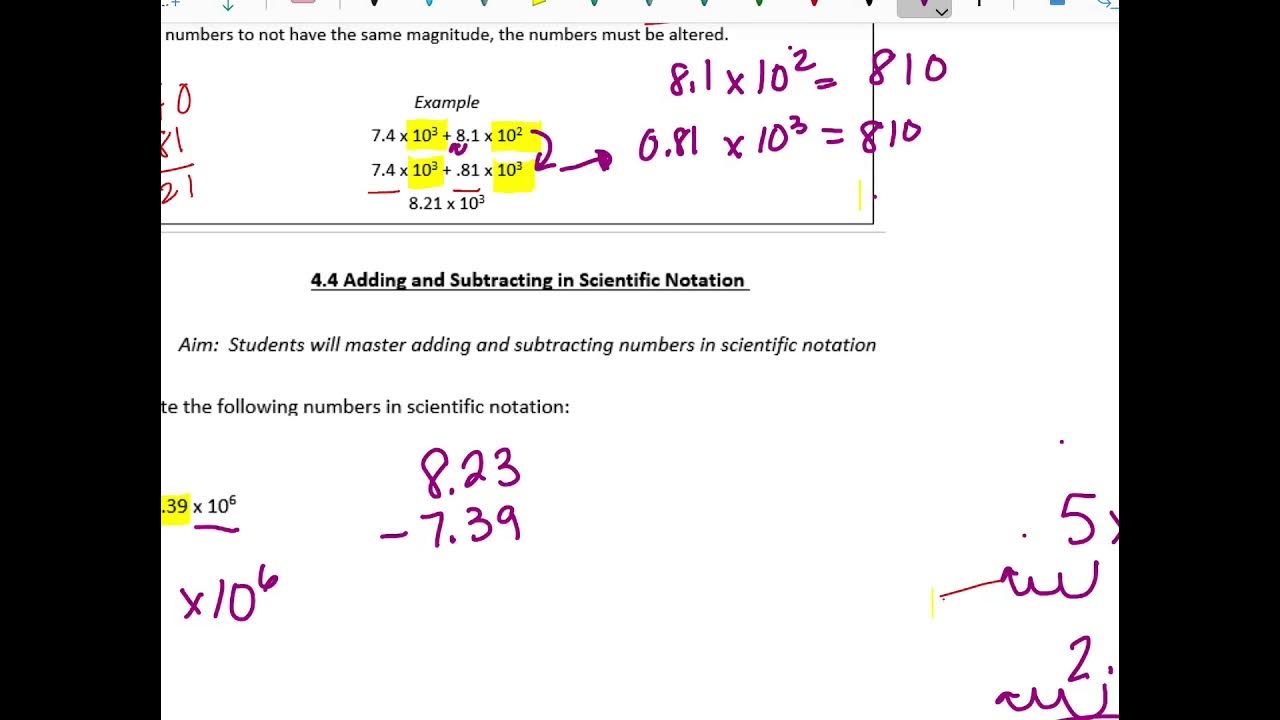 7th Add Subtract Scientific Notation YouTube 7th-add-subtract-scientific-notation-youtube