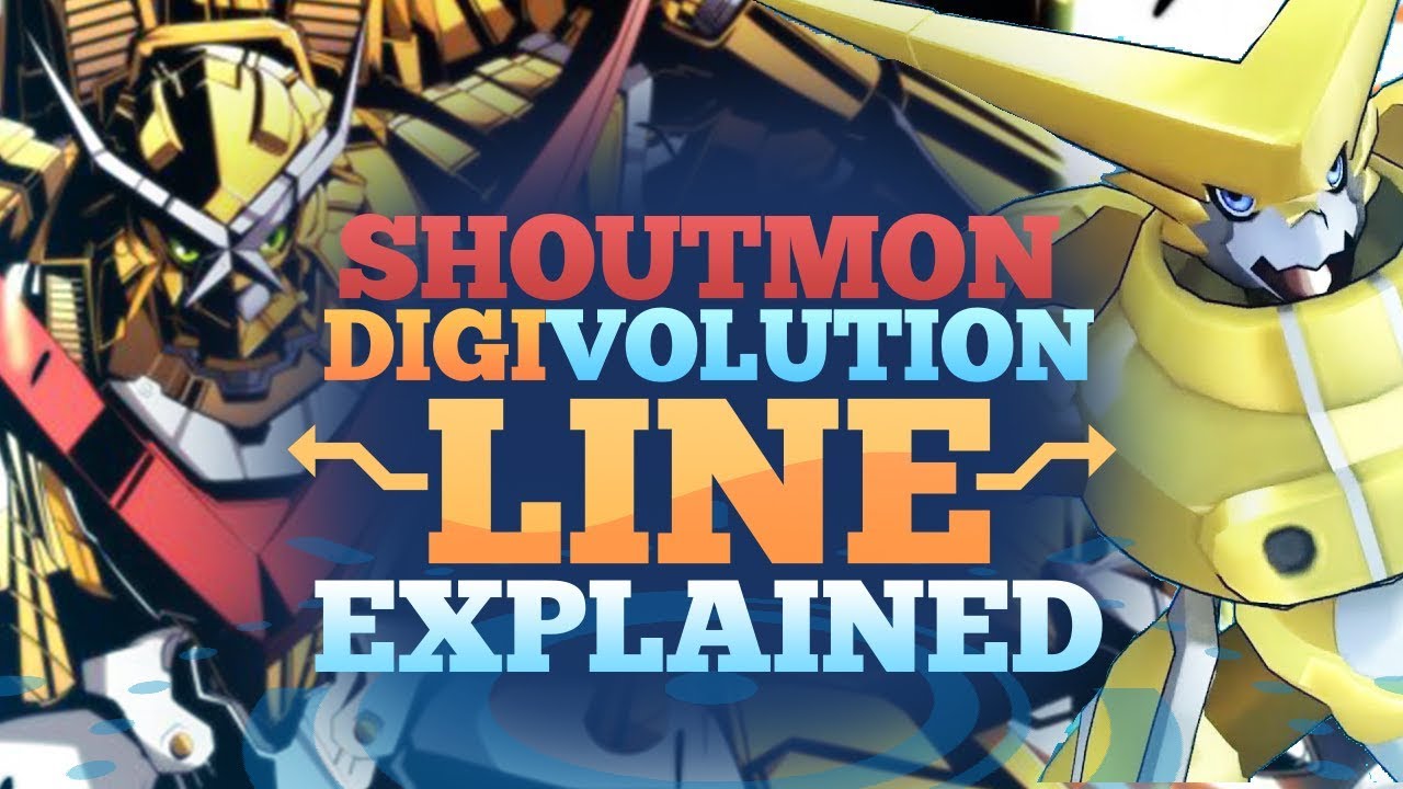 Digimon - Shoutmon Digivolution Line & DigiXros Explained! - YouTube