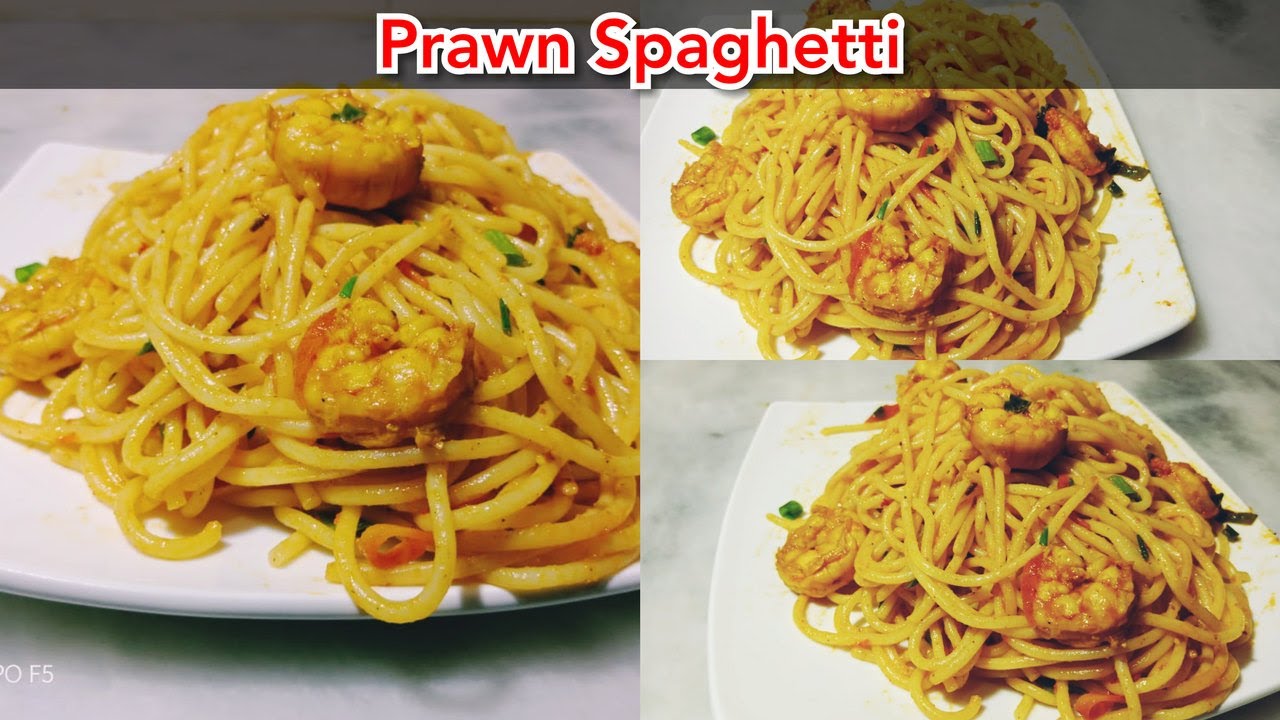 How To Make prawns Spaghetti || Easy prawns spaghetti recipe || Cooking ...