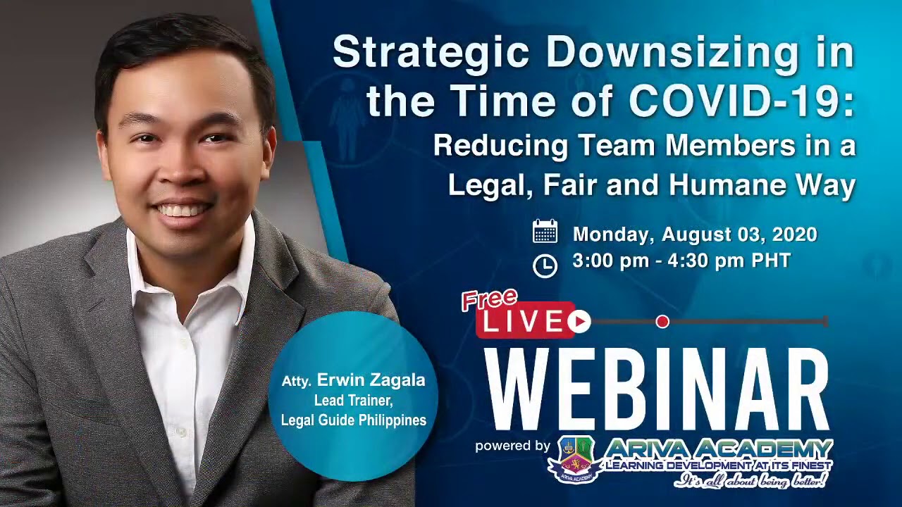 Part 1: Strategic Downsizing in the Time of COVID-19 | Atty. Erwin ...
