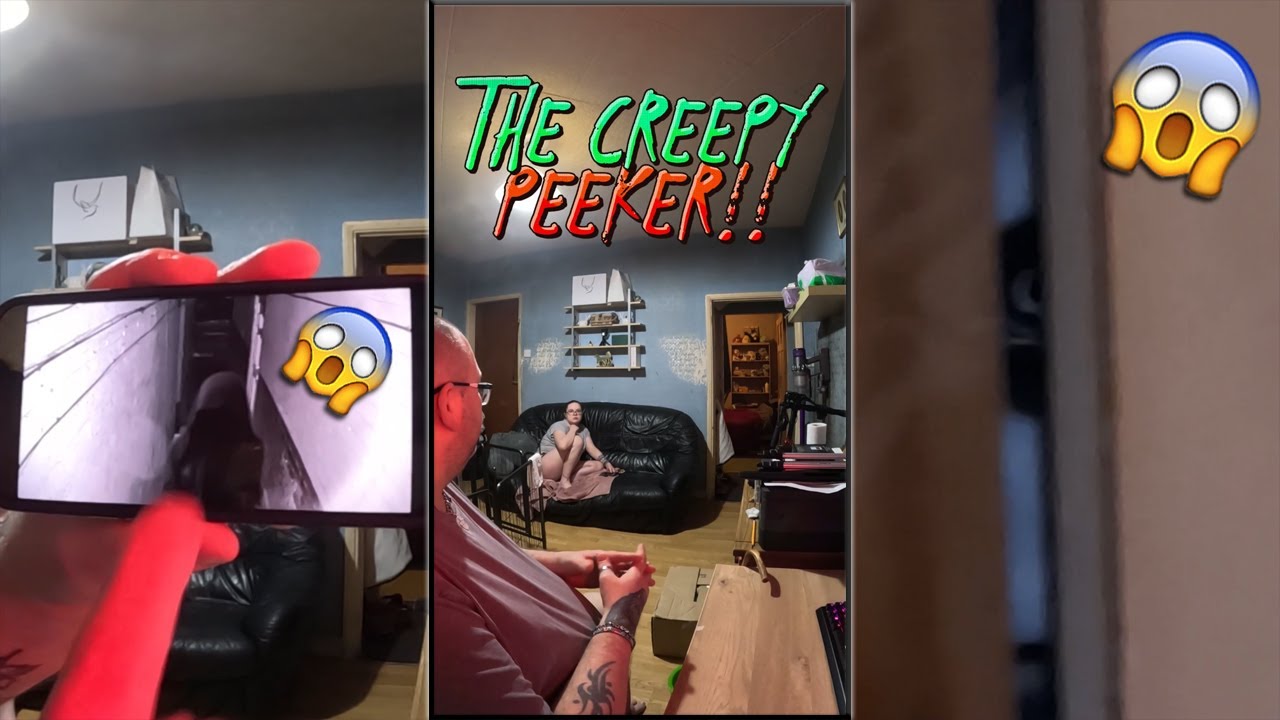 The Creepy Peeker!! Terrifying Ghostly Face Peeks Through Door + Entity ...