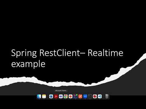 Spring RestClient - Realtime example - YouTube