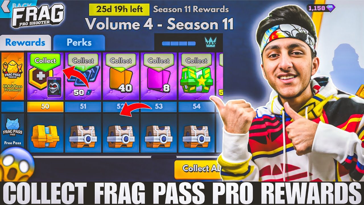 Free Frag Pass Pro - Frag Pro Shooter 🔥🤩 - YouTube