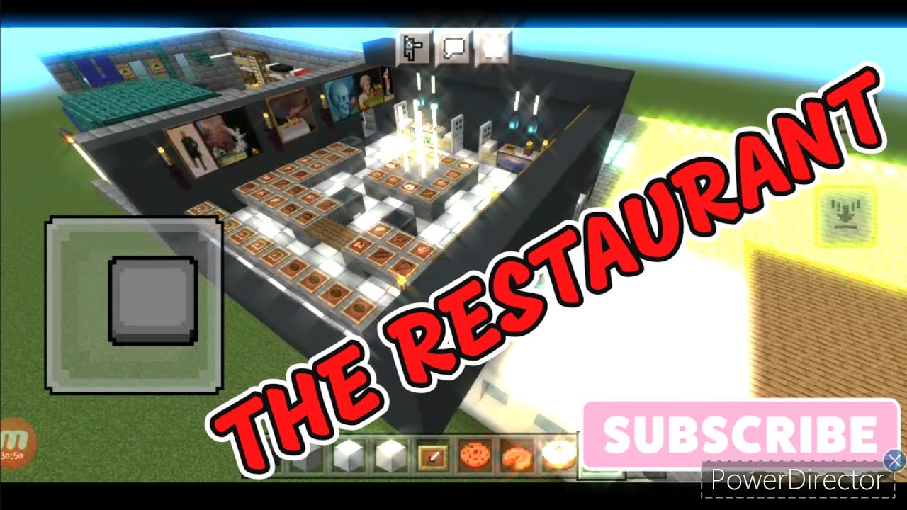 Minecraft the restaurant full build time lapse - YouTube