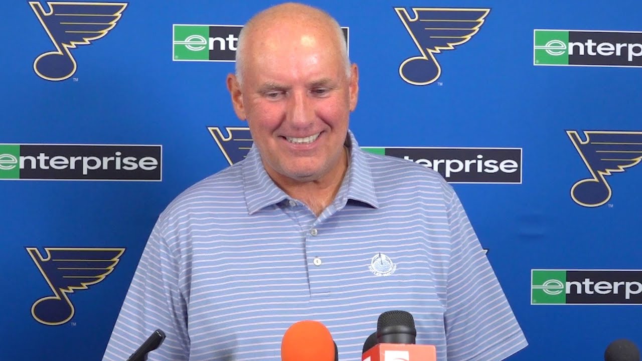 Doug Armstrong on start of training camp - YouTube