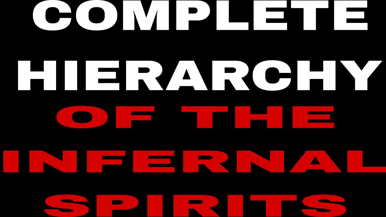 COMPLETE HIERARCHY OF THE INFERNAL SPIRITS - YouTube