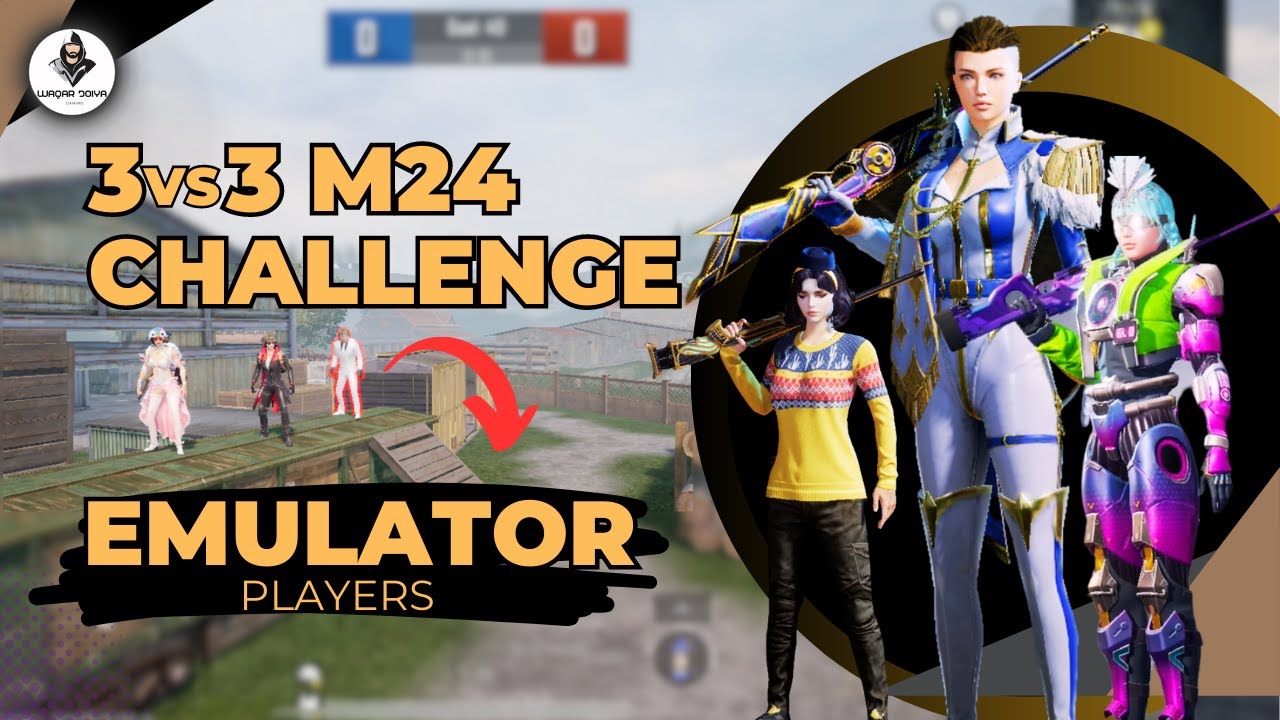3v3 M24 Challenge Match with Emulator Players | PUBG Mobile - YouTube
