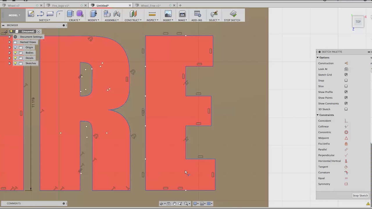 Fusion 360: Using Trim and Extend - YouTube