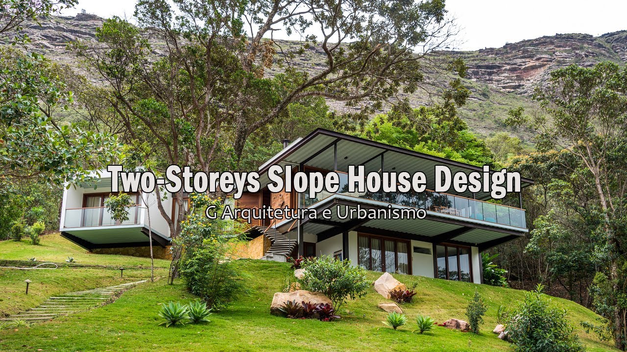 Slope House Design That Provides Panoramic Views And Surrounding Green ...