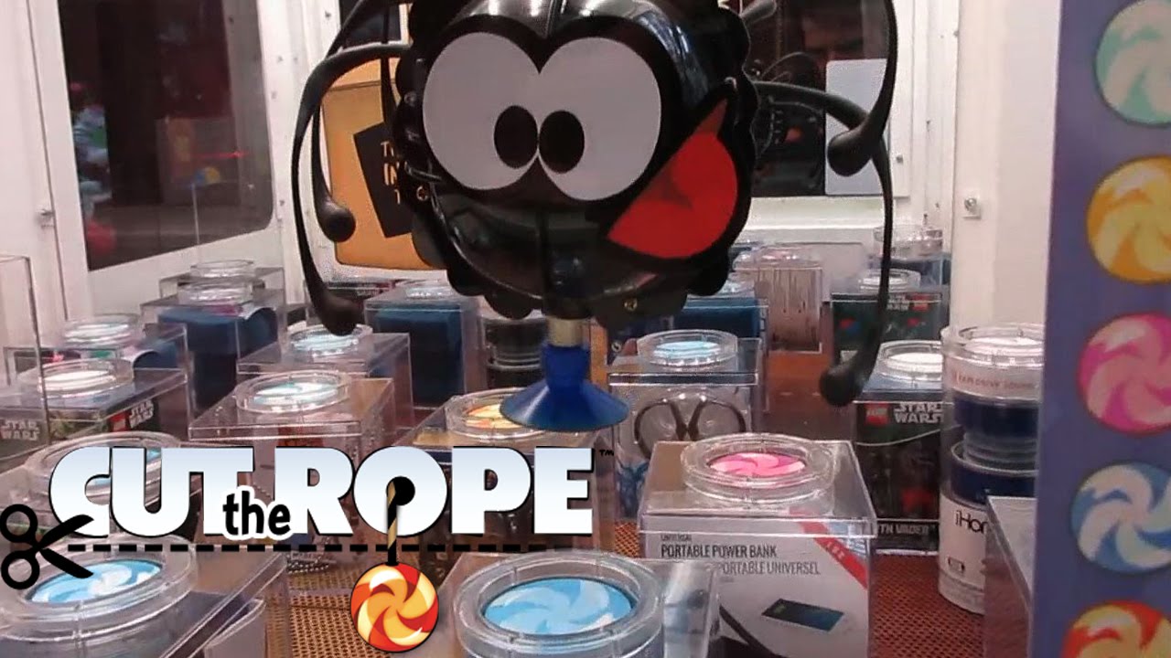 CUT THE ROPE Claw Game - Nom this time! - ARCADE REDEMPTION - YouTube