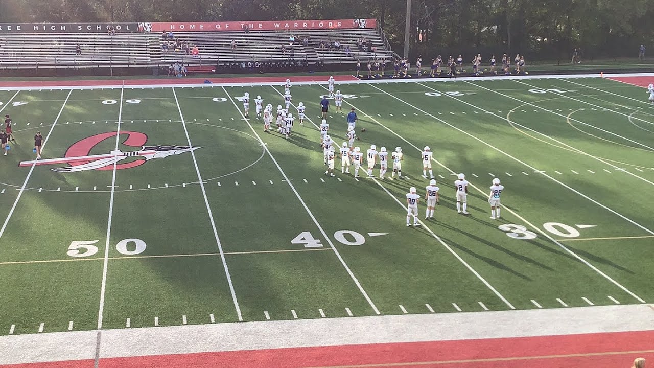 County Freshman Football Championship - Cherokee Warriors vs Etowah ...