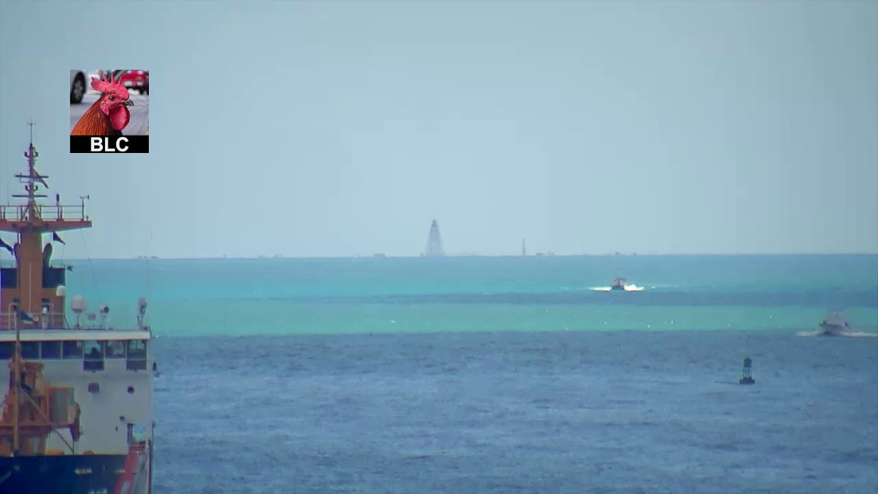 Sand Key Lighthouse visible 7 miles away July 27, 2018 - YouTube