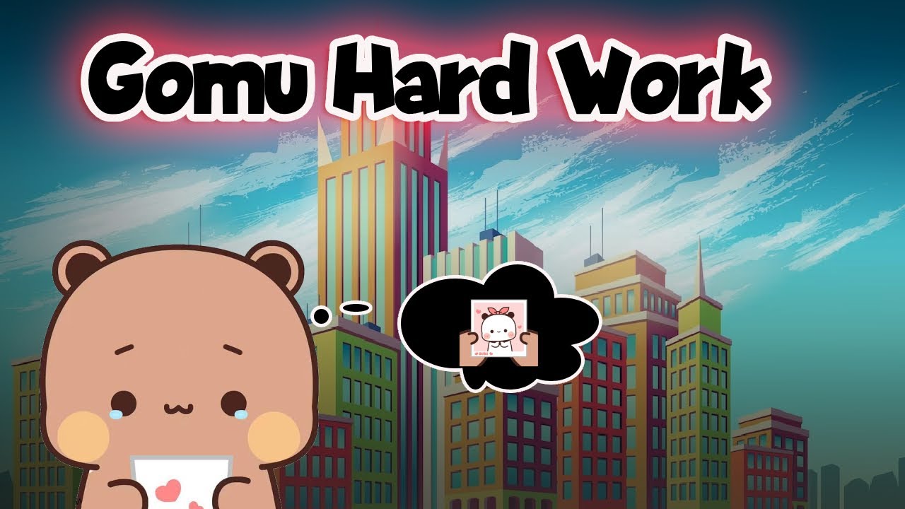 Gomu Hard Work | Bubu Dudu | Milkmoachabear | Cute Couple | Goma Peach ...