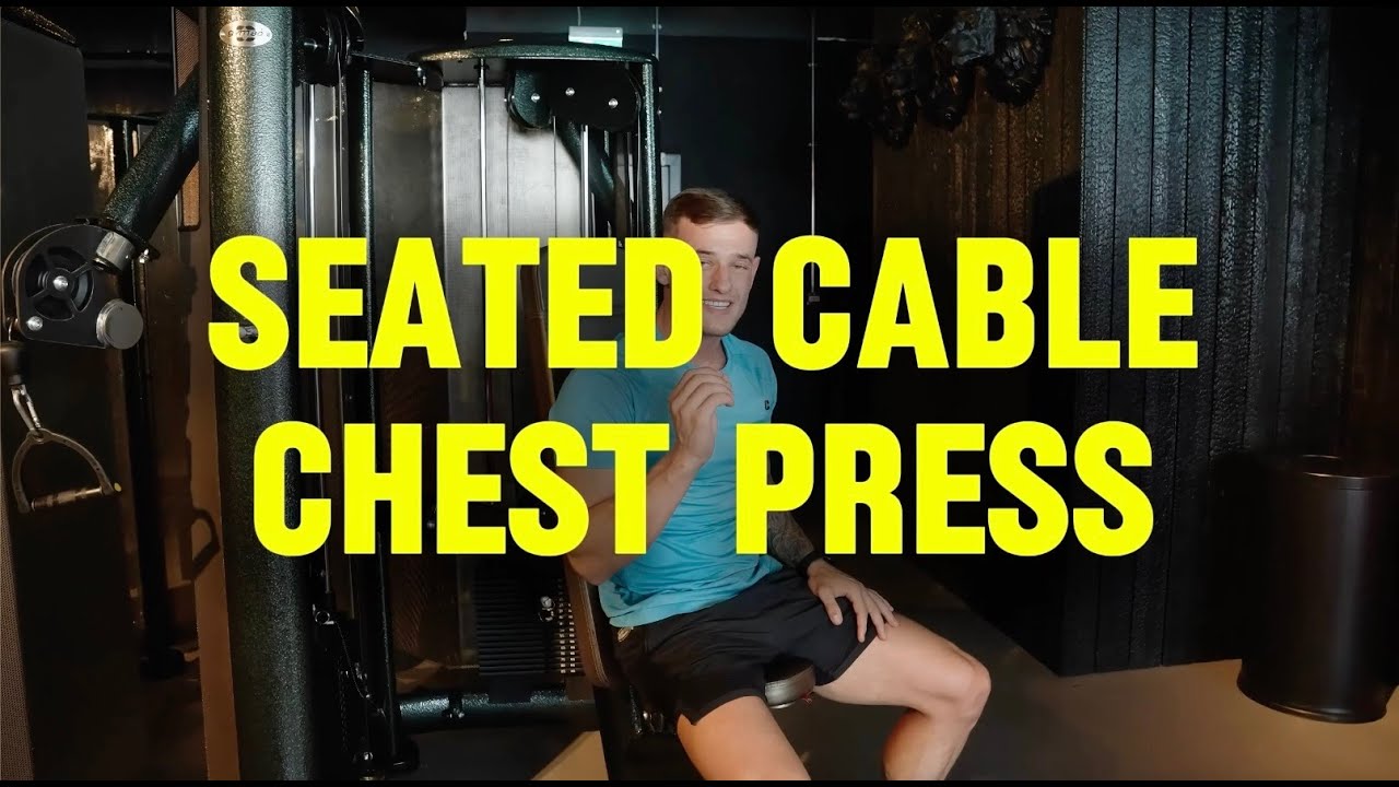 Seated Cable Chest Press - YouTube