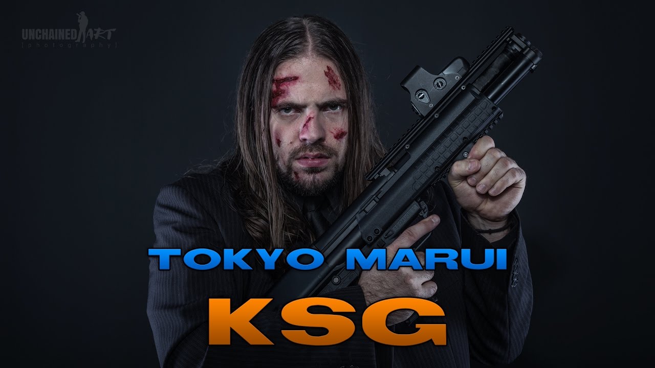 Tokyo Marui KSG Keltec Shotgun Review / Test [DE/4K] - YouTube