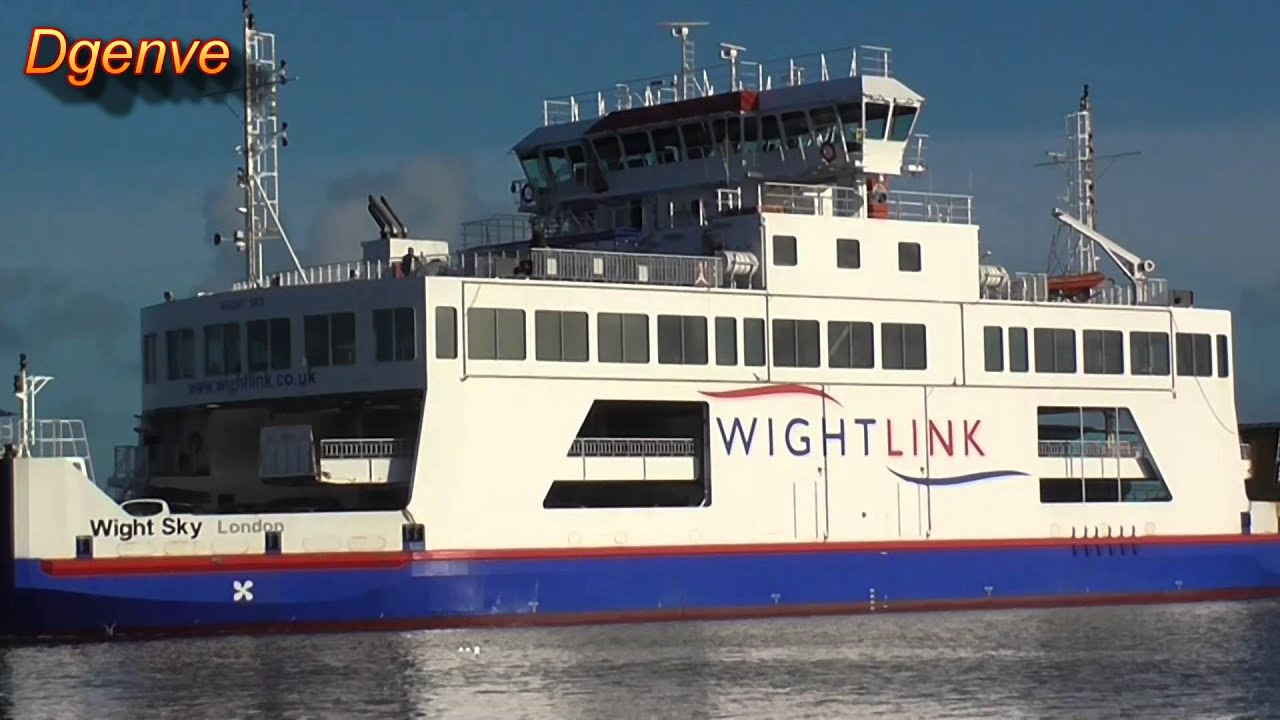Wightlink - Wight Sky arriving at Lymington - YouTube