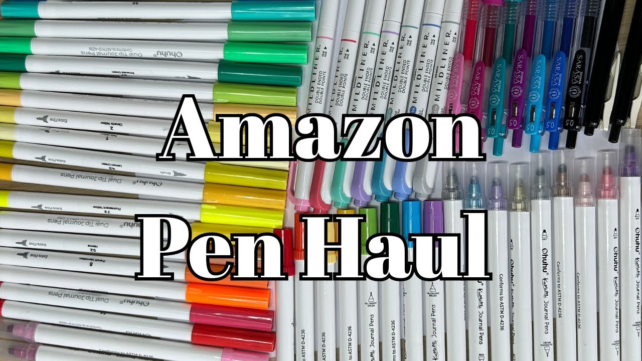 BEST Amazon Pens for Journaling | Ohuhu, Zebra Sarasa & Pentel EnerGel ...