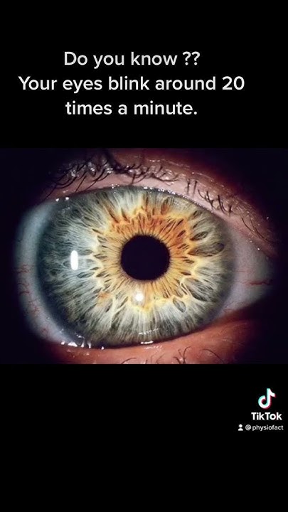 Do you Know ? Your eyes blink around 20 times a minute. - YouTube