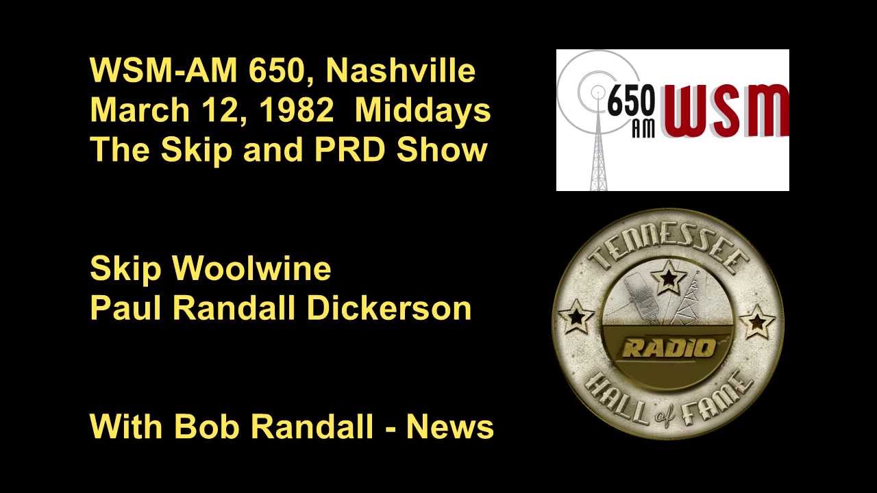 WSM AM 650 March 12, 1982 Skip and PRD Show - YouTube